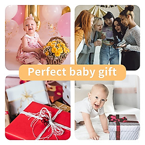 SIYWINA Wrist Rattle Foot Finder Socks 4 Pcs Baby Rattle Toys Gift for Infant Boy Girl