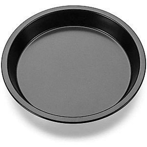 IME Pizza Pan Nonstick Pizzas Tray Sheet Carbon Steel Pie Pan Baking Pans Deep Dish for Home Kitchen Bakeware Bread Cake Handmade 10 Inch