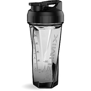 HELIMIX 2.0 Vortex Blender Shaker Bottle 28oz | No Blending Ball or Whisk | USA Made | Portable Pre Workout Whey Protein Drink Shaker Cup | Mixes Cocktails Smoothies Shakes | Dishwasher Safe