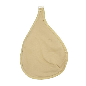 Macimiu 2Pcs Hook Silicone Breast Protective Pockets Sleeves Cotton Pocket Bag for Mastectomy Fake Breast (Waterdrop, S)