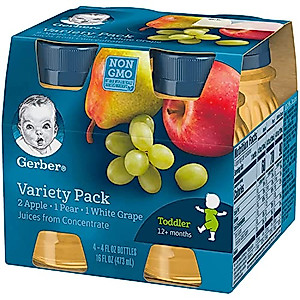 Gerber 100% Juice Variety Pack 16oz (Pack of 3)