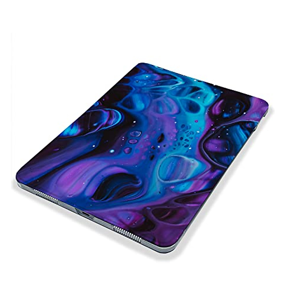 Kawaii Purple Blue Liquid Art case Compatible with iPad Mini Air Pro 7.9 8.3 9.7 10.2 10.9 11 12.9 inch Pattern Cover New 2022 2021 Trifold Stand 3 4 5 6 7 8 9 Generation 385 (9.7" 5/6 gen)