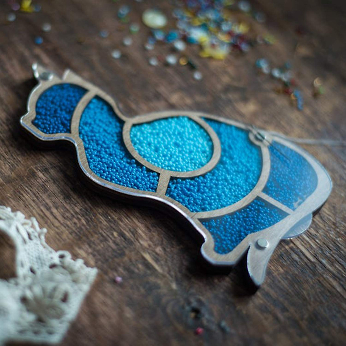 Lonjew Bead Organizer Storage With Transparent Lid Magnet Needle Holder Small Art Sewing Box Organization Tray Container Dividers Beads Parts Hobby Tool Cabinet Organizers Divided Trays