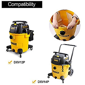 9 Pack DXVA19-4102 Dust Bag Compatible with DEWALT 12 to 16 Gallon Wet Dry Vacumm DXV12P, DXV14P, DXV16P, DXV16S, DXV16PA, by KEEPOW