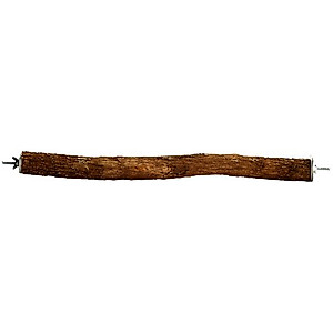 Polly's Full Length Hardwood Bird Perch, 16-Inch, Natural Brown