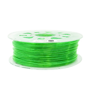 Gizmo Dorks 1.75mm PLA Filament 1kg / 2.2lb for 3D Printers, Translucent Green
