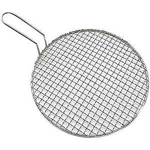 B&C.Room 304 Stainless Steel Rond Barbecue Racks Mesh Wire BBQ Korea Carbon Baking Net Grill Pan Grate Diameter:29.5cm