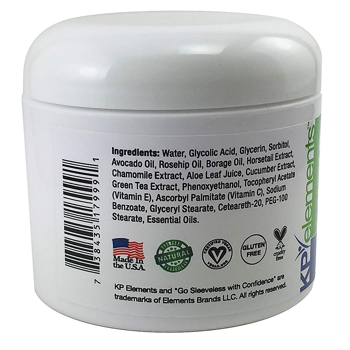 KP Elements Keratosis Pilaris Lotion (4 fl oz) - Natural Keratosis Pilaris Treatment, Moisturizing & Exfoliating AHA Lotion for KP, Vegan, Made in USA