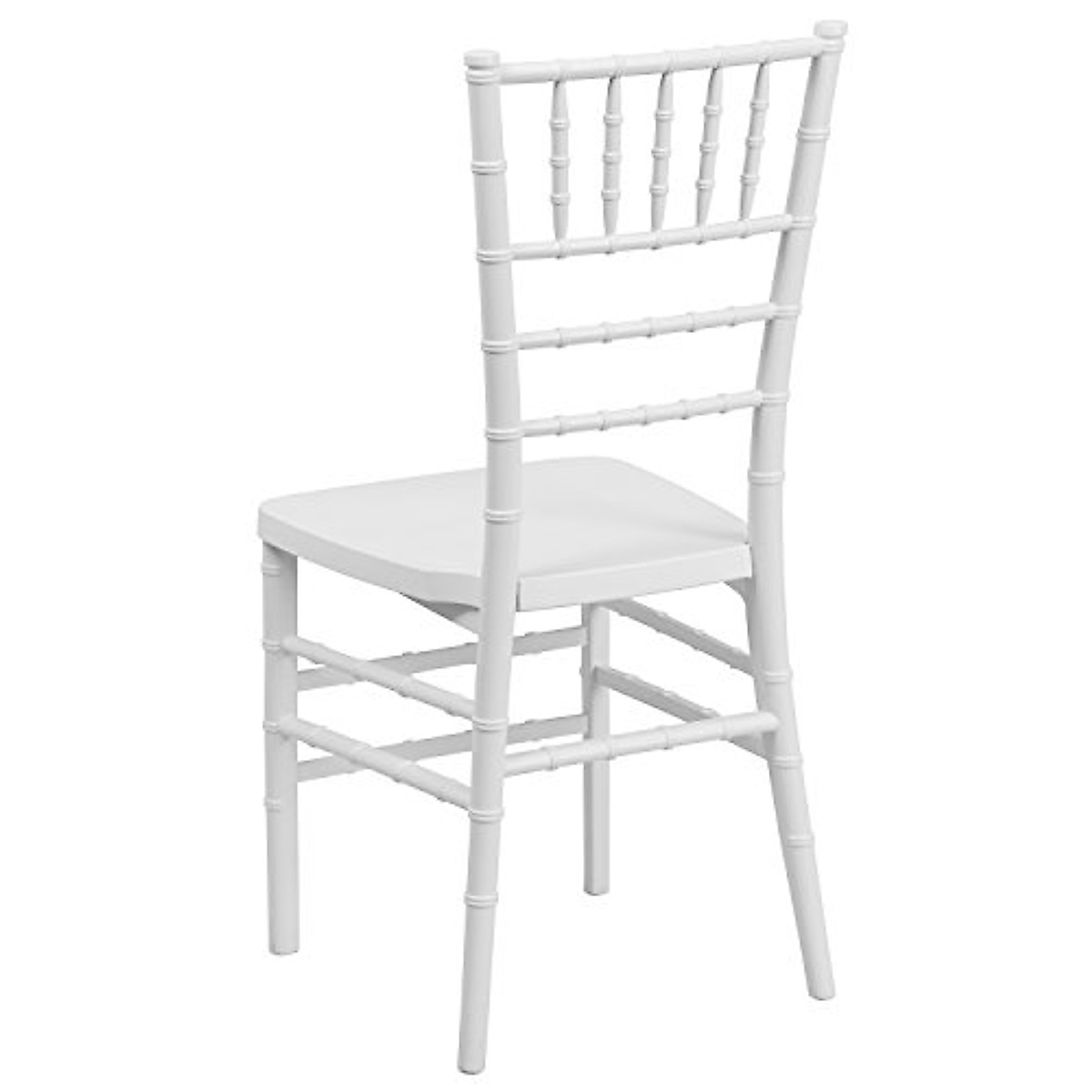 Flash Furniture HERCULES PREMIUM Series White Resin Stacking Chiavari Chair