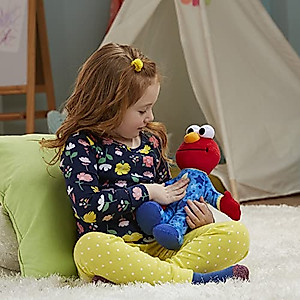 Sesame Street Lullaby & Goodnight Elmo Plush Toy, Singing and Talking Elmo Stuffed Animal for Toddlers and Preschoolers 18 Months and Up