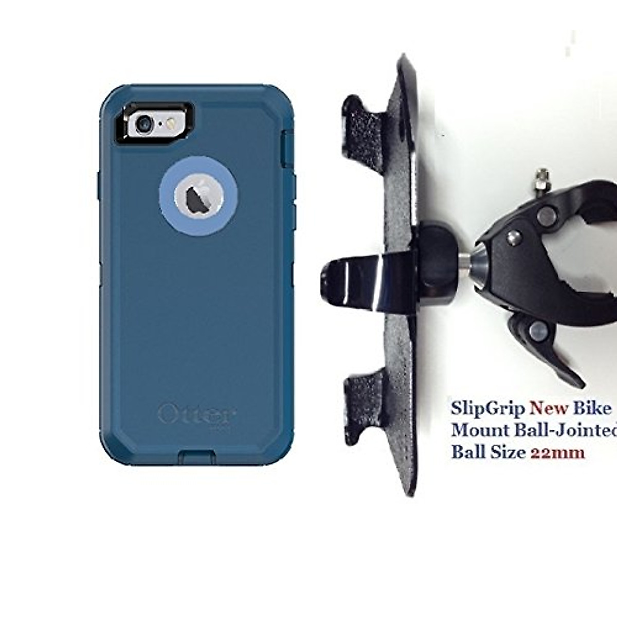 SlipGrip 1.5" Bike Holder for Apple iPhone 8 Using OtterBox Defender Case