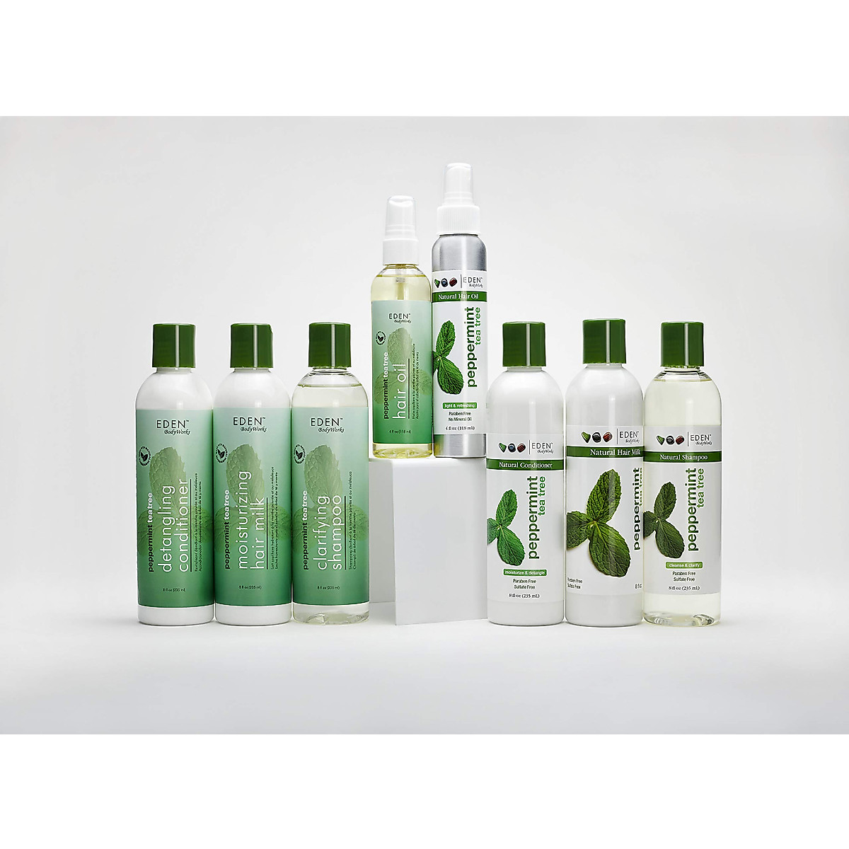 EDEN BodyWorks Peppermint Tea Tree Hair Milk | 8 oz | Moisturize, Nourish, & Refresh Hair and Scalp - Packaging May Vary