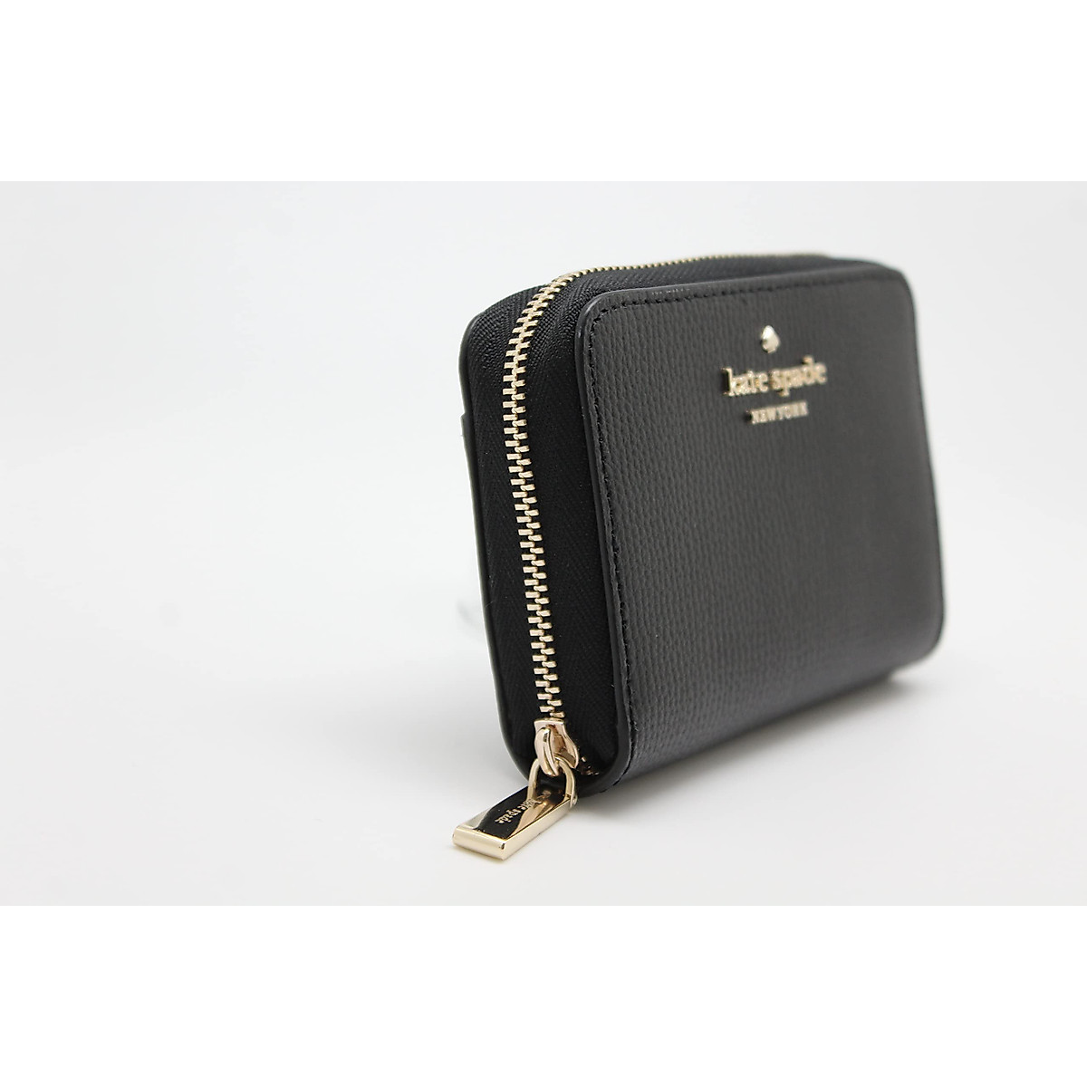 Kate Spade Darcy Small Zip Leather Credit Card Wallet Black