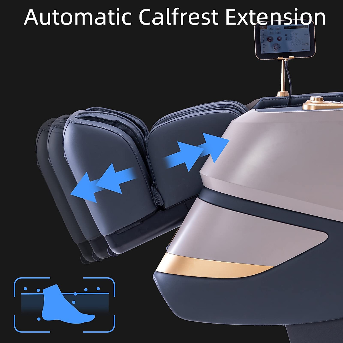 MassaMAX 4D Massage Chair, Full Body Recliner with Zero Gravity, Electric Extendable Footrest, AI Voice Control, Automatic Body Scan, Deep Yoga Stretch, Foot Rollers, and Heat (MT339-Magic Black)