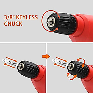 APLMAN Power Electric Drill,Variable Speed Drill with 6 Pcs Drill Bit and 6 Pcs Screwdriver,6 Foot Gord,Reversable Wired,Carrying Case & Accessories