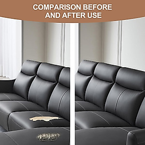 aididan Leather Repair Patch,Leather Repair Tape,Black 98×16 Inch Furniture Self Adhesive Leather Couch Patch Vinyl Repair Kit for Sofas,Handbags,Car Seats,Office Seats,Leather Goods Trim Tape.