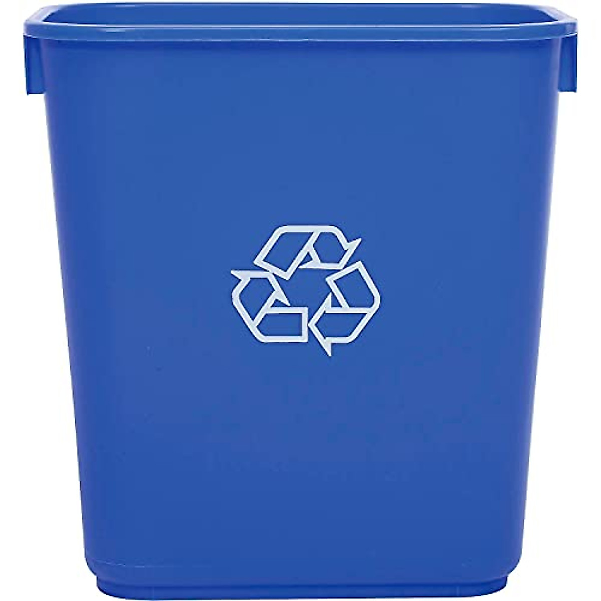 Global Industrial Plastic Recycling Wastebasket, 13-5/8 Qt., Blue