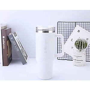 Clear Replacement Straws for Stanley Quencher H.20 Tumbler, Clear Replacement Straws for Simple Modern Tumbler, 6 Pack Reusable Straws with Cleaning Brush, Compatible with 40oz/30oz Tumbler