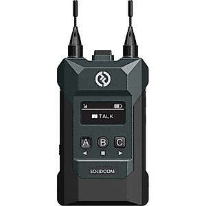 Hollyland Solidcom M1 Full Duplex Wireless Intercom System, Multi-Device Cascade Connection, Broadcast Communication for Business Event Concert Sports, 1 Base Station+8 Beltpacks