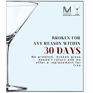 LUNA & MANTHA Martini Glasses | Set of 4 | 10oz | Hand-Blown Crystal Large Martini Glass Set | Elegant Cocktail Glasses for Bar, Whiskey, Gin, Tequila | Goblet Gift Set for Birthday, Housewarming