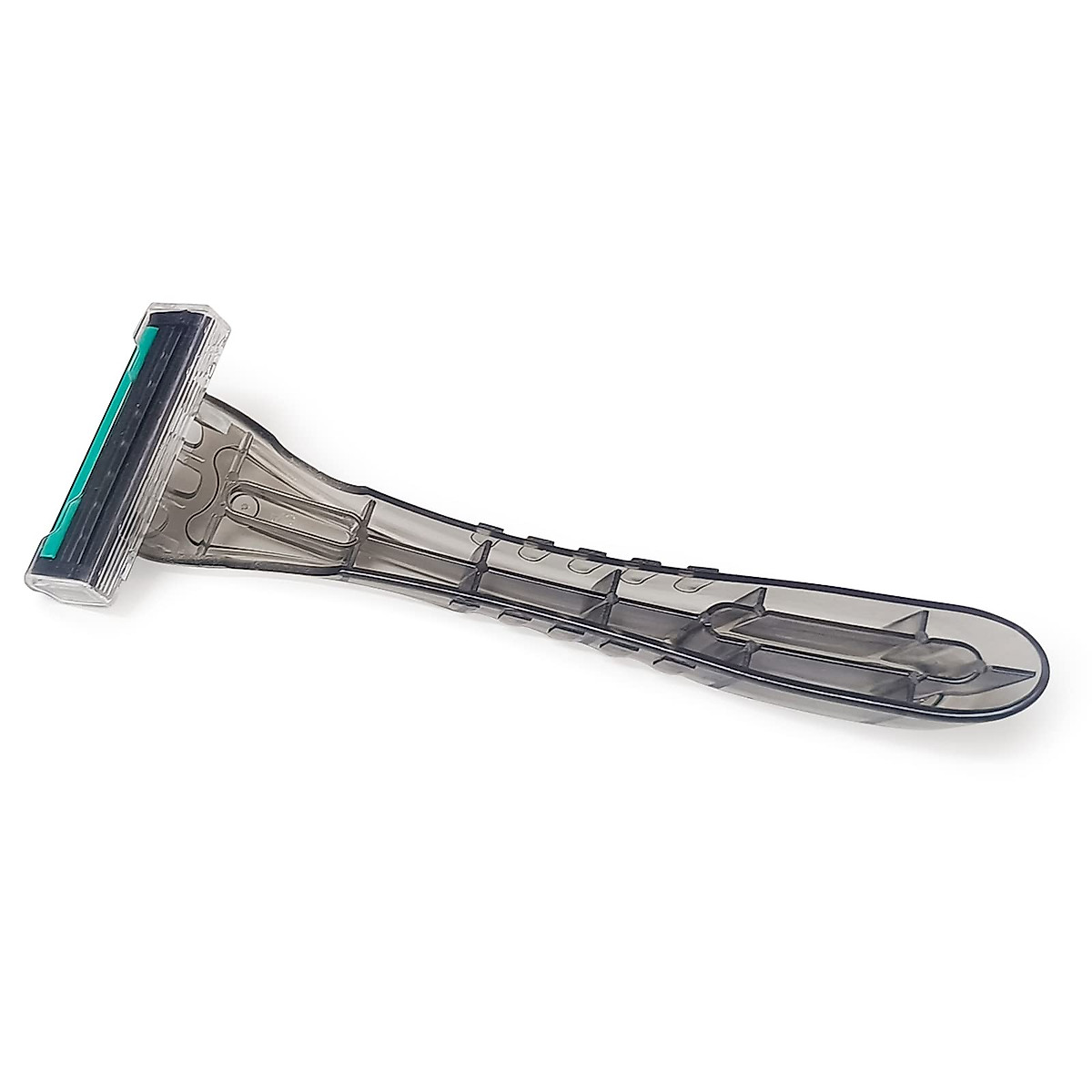 100 Pack Disposable Razors Individually Wrapped, Razors Bulk, Twin Stainless Steel Blade Razors for Hotel, Travel, Airbnb, Homeless (Grey)