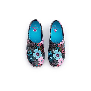 Anywear SR Angel Nursing Shoes Women- Clogs for Women & Men Chefs Kitchen Nurses Waterproof Non Slip Work Shoes Slip On Shoes Women, 7, Pewter Stylish Garden