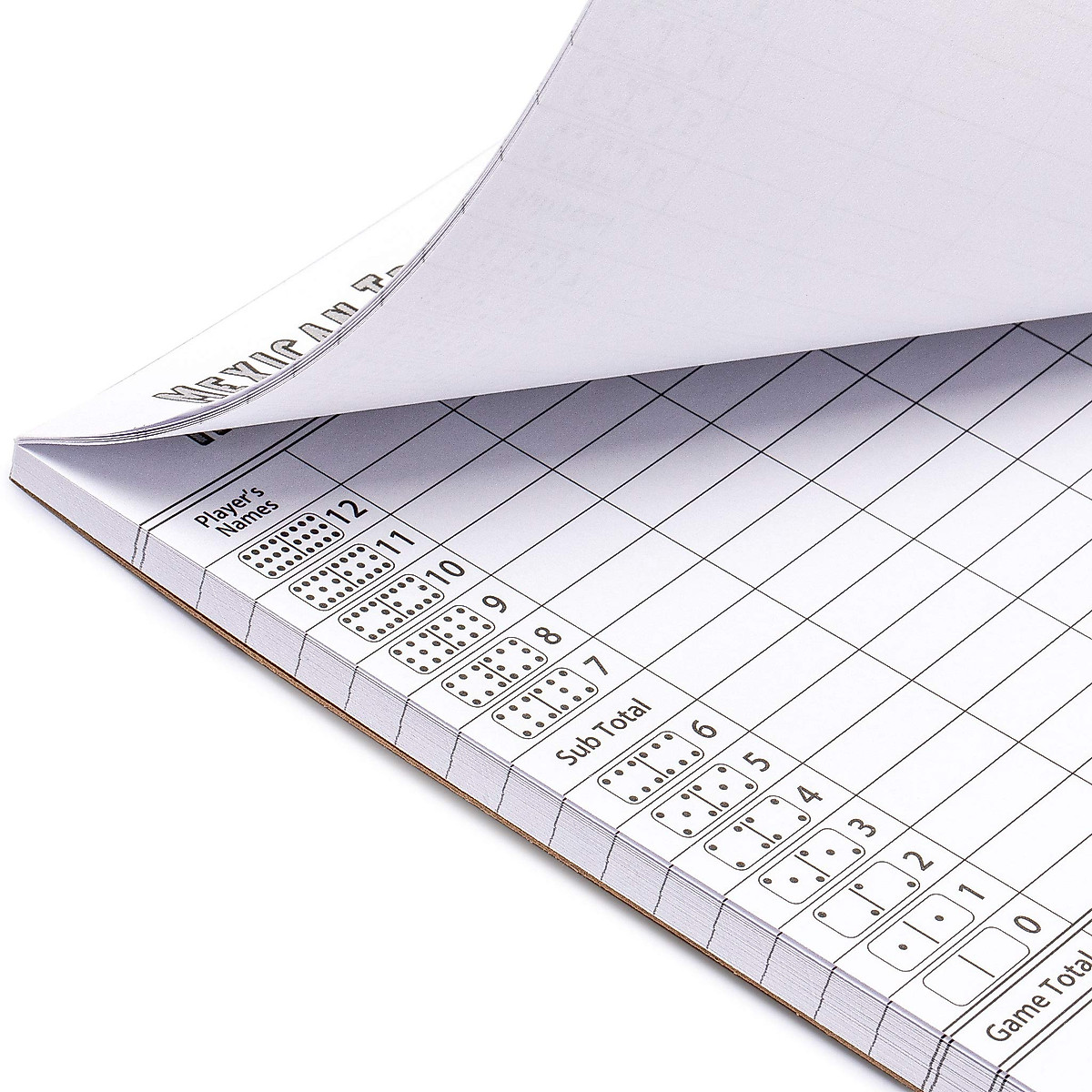 Yellow Mountain Imports Mexican Train Dominoes Scorepad - 50 Sheets