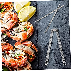 Yardwe 1 Set Crab Claws Household Tools Crab Leg Breaker Crab Lobster Crackers Kitchen Utensil Set Crab Leg Opener Crab Crackers Household Tool Set Crab Leg Tools Crab Eating Tools Set