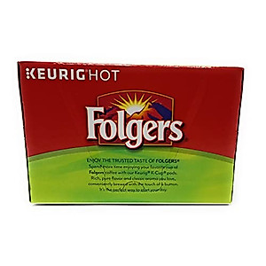 FOLGERS K CUPS Half Caff Ground Coffee K Cup Pods, 12 ct