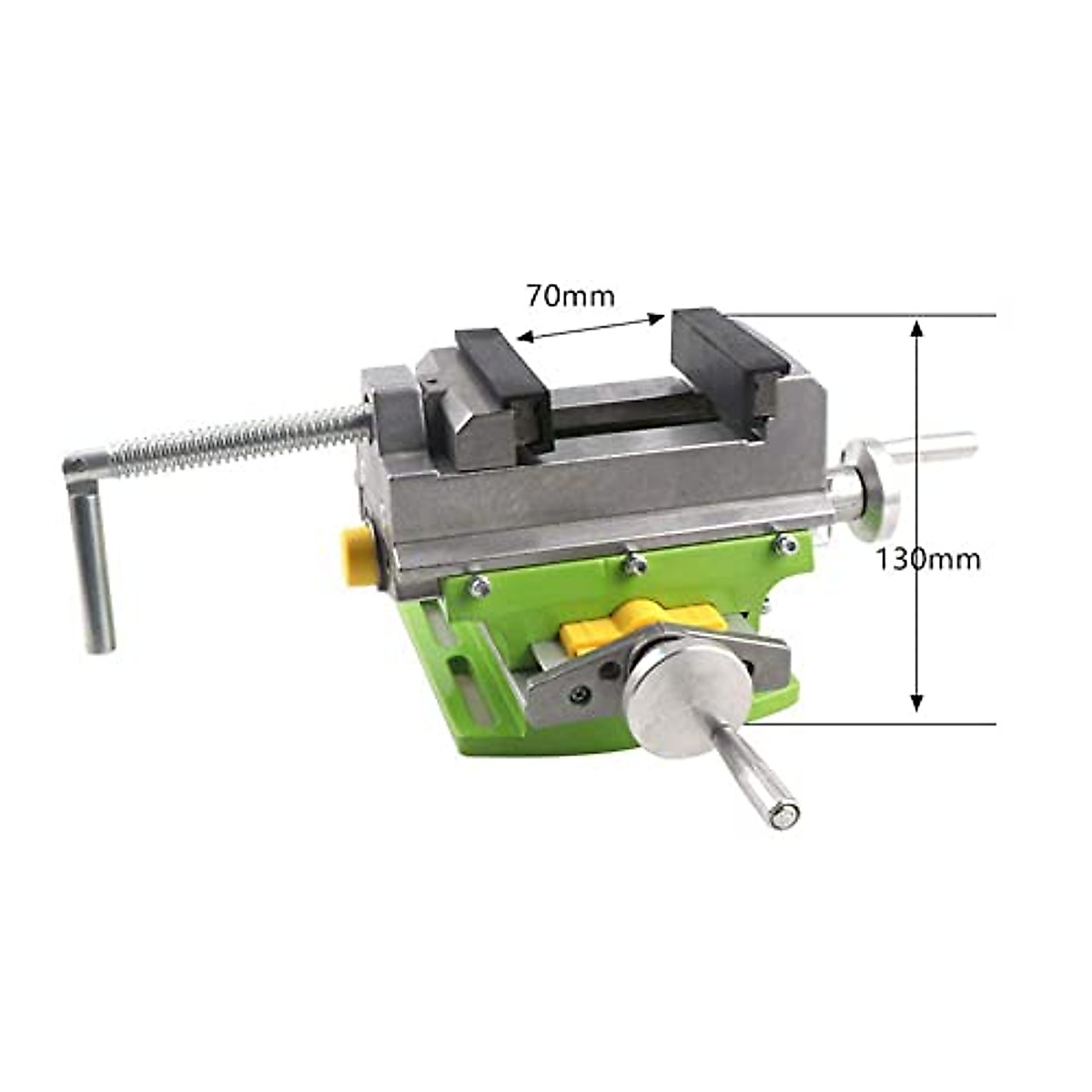 3" Cross Slide Drill Press Vise Compound Bench Table Bench Top WoodWorking Clarmp Vise Fixture Cross Slide Table 2 Axis Adjustive for Mini Drill Milling Machine (6368mf)