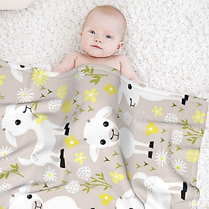 Makegeld Baby Goats Soft Warm Baby Throw Blanket, for Boys Girls Kids Toddler Infant Newborn Child
