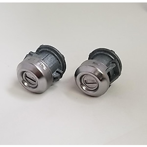 Ri-Key Security - Pair of Door Lock Cylinders Lock Set with 2 Keys for Ford F350 1999-2015