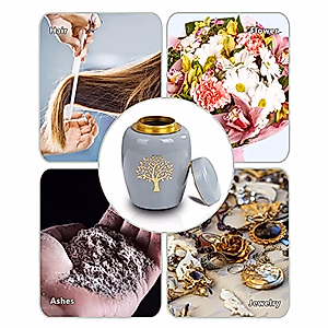 Medium Urns for Human Ashes,Beautiful Ceramic Tree of Life Cremation Urn,Keepsake Urns for Human Ashes,for Sharing Adult or Baby Urns for Ashes,Pet Urn.