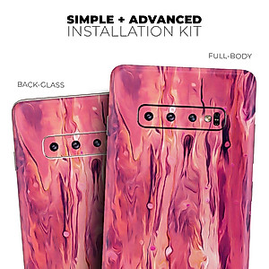 DesignSkinz Blurred Abstract Flow V48 Protective Vinyl Decal Wrap Skin Cover Compatible with The Samsung Galaxy S20 (Screen Trim & Back Glass Skin)