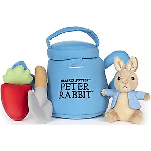 Gund Beatrix Potter Peter Rabbit Easter Basket Plush Playset, 5 Pieces, 6"