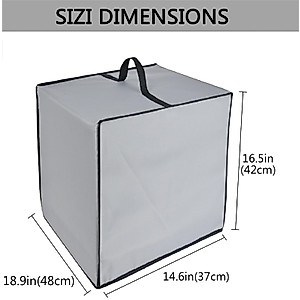 CouldyCasi Ice Machine Cover Heavy Duty Heat Resistant Waterproof, Nylon Fabric Ice Machine Dust Protective Cover Case for GE Profile Opal 2.0 XL with 1 Gallon Tank Countertop Ice Maker (Grey)