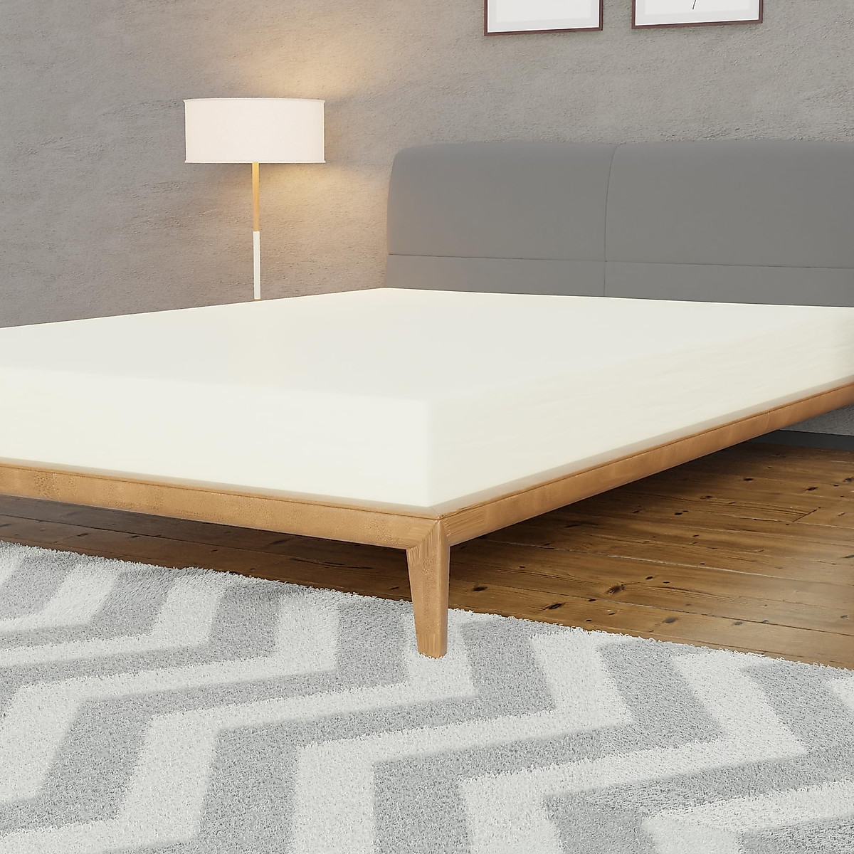 Greaton, 5” High Density Foam Only, Versatile Application Like Mattress, Cushions, RV, Sofa, Chair, Campaign, Full, White