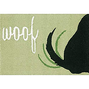 Liora Manne Frontporch Indoor Outdoor Rug - Novelty Design, Hand Hooked, Weather Resistant, UV Stabilized, Foyers, Porches, Patios & Decks, Woof, 2' x 3'