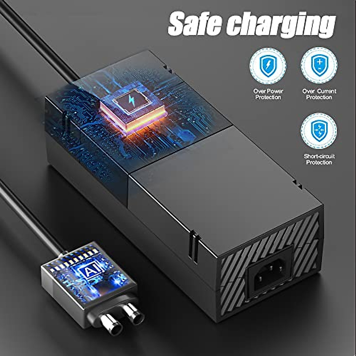 Puning Power Supply Brick for Xbox One,100V-240V AC Adapter Power Supply Compatible with Xbox One Console