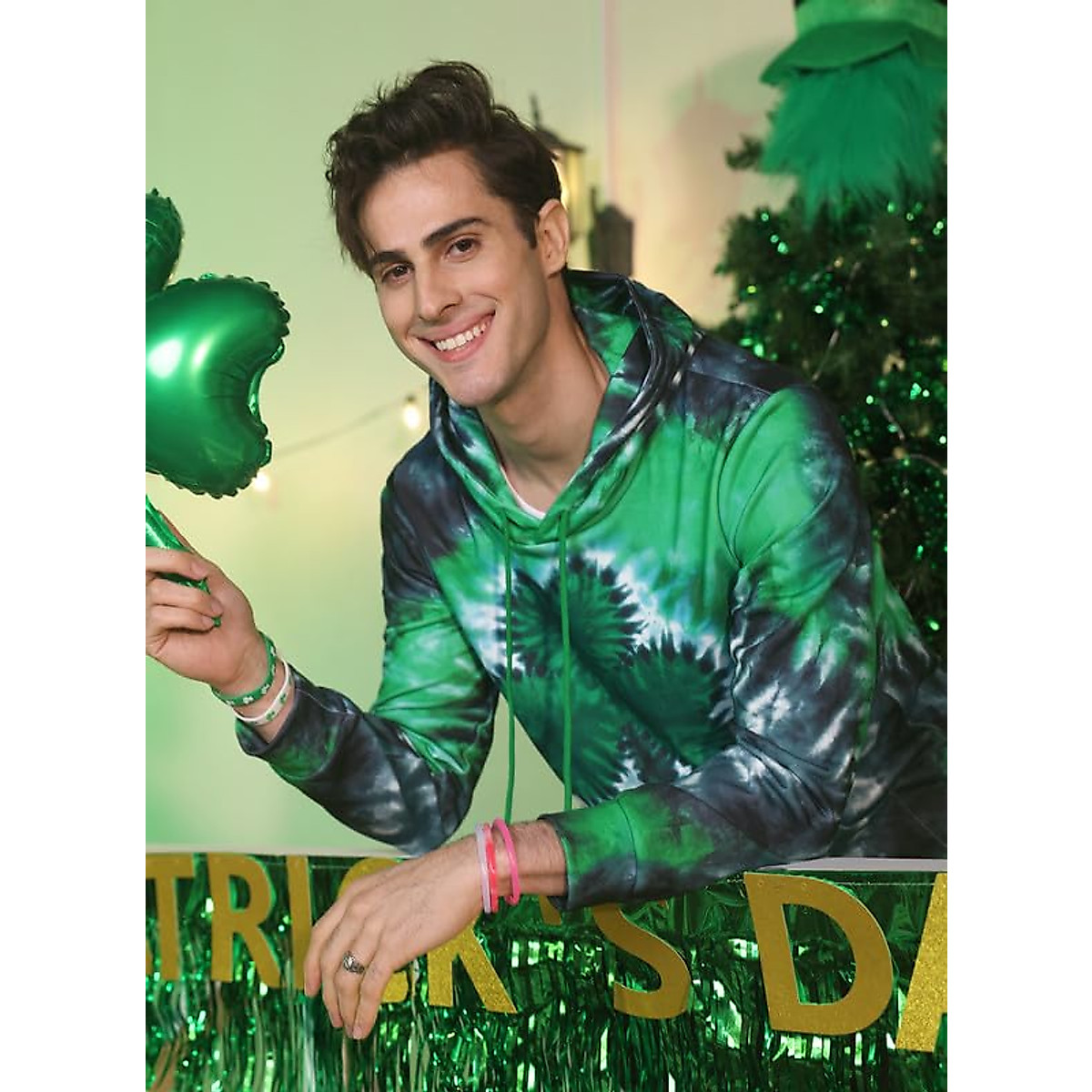 Arvilhill Irish St Patrick's Day Shamrock Funny Green Sweatshirt St Paddys Day Shirt XXL