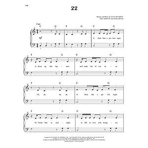 Taylor Swift Easy Piano Anthology - 2nd Edition: Easy-Level Song Arrangements with Lyrics