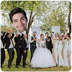 Generic 1 Pc, Custom Big Head with Your Photo | Fun Face Cardboard Cutout | 4 Materials - 6 Size Options - Big Heads on a Stick | Life Size face on a Stick | Upload Your Photo, PPUVTFCUTOPTOPT1PCBRDG