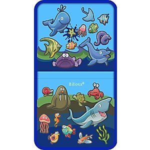 Bilious Busy Board Montessori Toys for Toddlers, Unique Sea Animals Design Activity Board for Boys Girls, Preschool Educational Sensory Board for Fine Motor Skills Travel