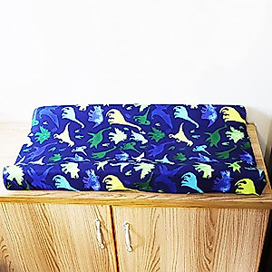 Diaper Organizer Stackers & Changing Pad Cover, 2pcs Baby Nursery Diaper Stacker, Dinosaur