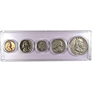 1943 Year Set 5 Coins in AG About Good or Better Condition Collectible Gift Set