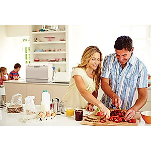 RCA RDW3208 Counter Top Dishwasher, 6 Place Settings, Portable, White