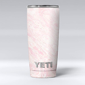 Design Skinz Pink Slate Marble Surface V43 - Skin Decal Vinyl Wrap Kit Compatible with The Yeti Rambler Cooler Tumbler Cups