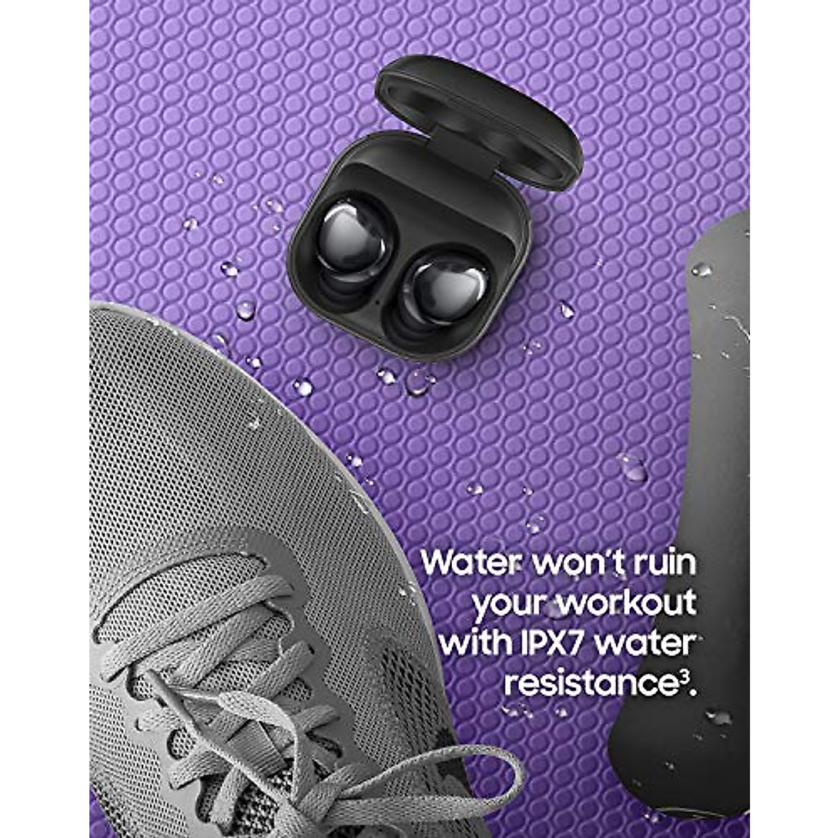 SAMSUNG Galaxy Buds Pro, Bluetooth Earbuds, True Wireless, Noise Cancelling, Charging Case, Quality Sound, Water Resistant, Phantom Black (US Version)