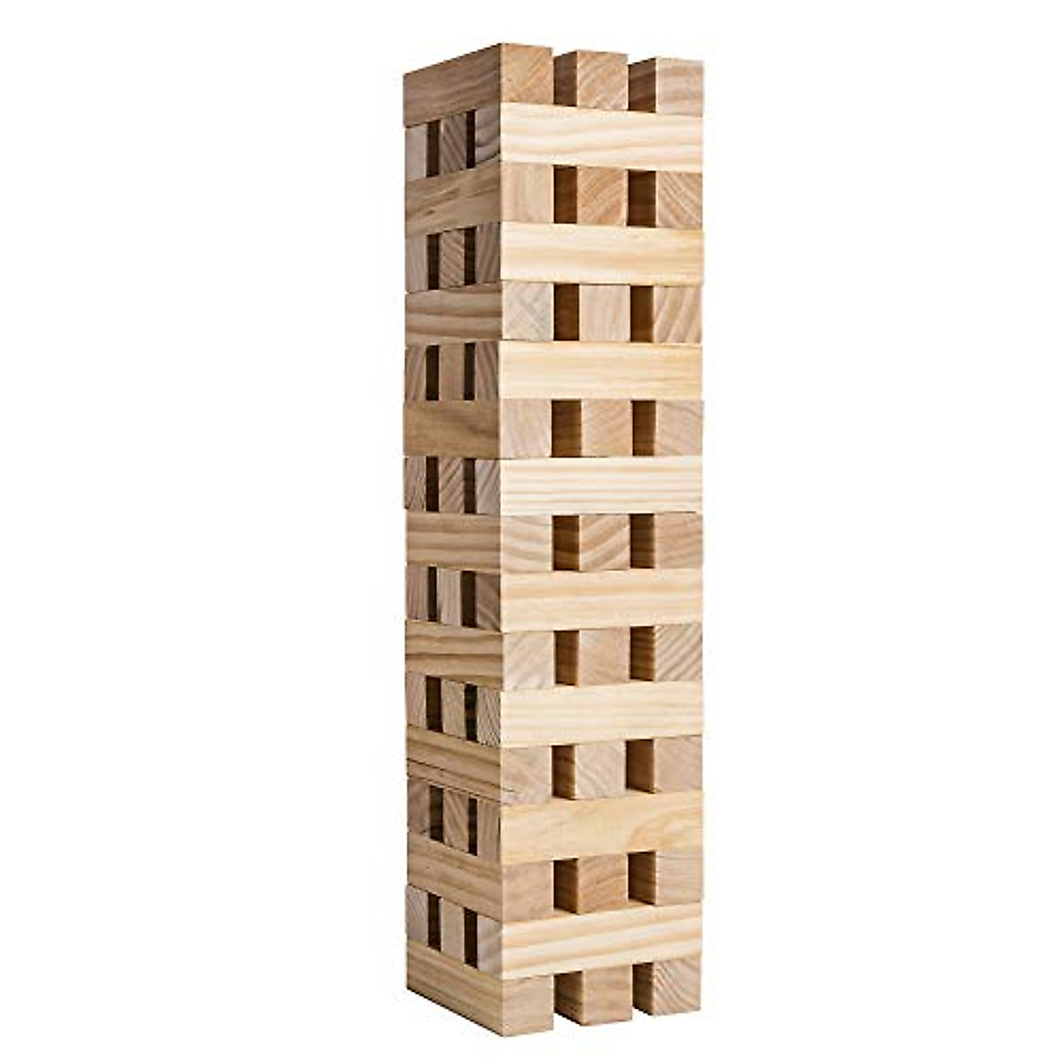 Triumph Sports Triumph Giant Tumble Tower - Includes 51 Solid Wood Tumble Blocks and Carry Bag