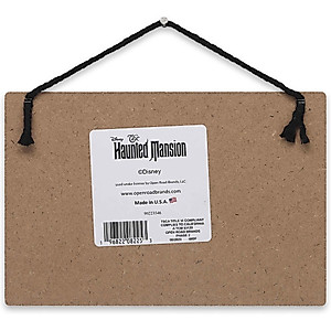 Disney Haunted Mansion Foolish Mortals Hanging Wood Wall Decor - Spooky Foolish Mortals Sign for Halloween Decor